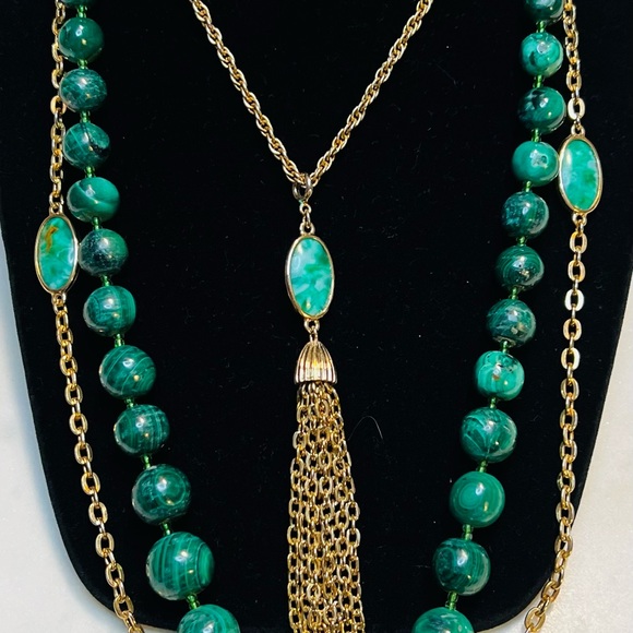 emmons | Jewelry | Vintage Emmons Gold Tone Marcasite Beaded Necklaces ...